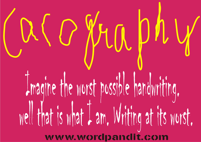 cacography - Wordpandit