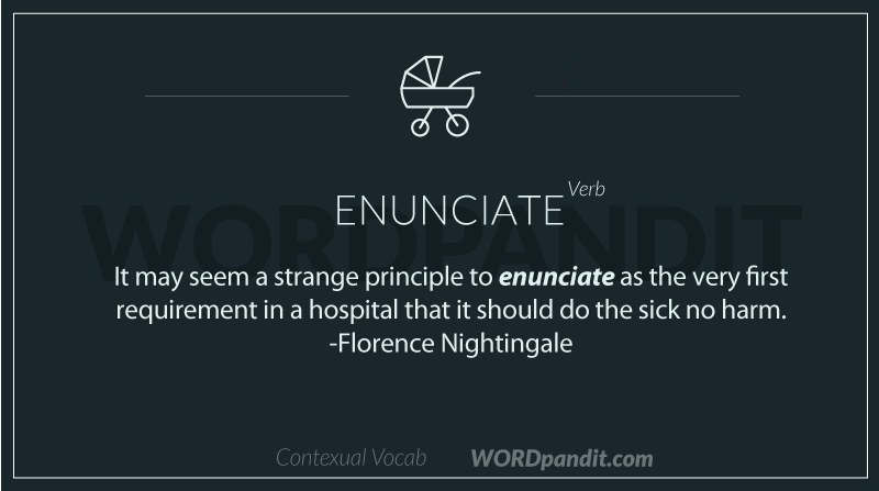 Meaning of Enunciate